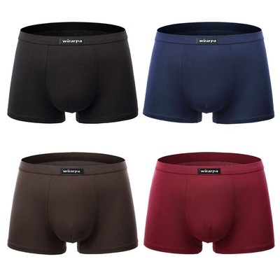 Wirarpa Men'S Breathable Micro Modal Trunk Underwear Covered Waistband ...