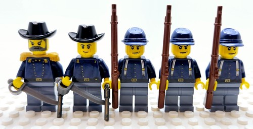 American Civil War Dark Blue Union Infantry made with real LEGO ...