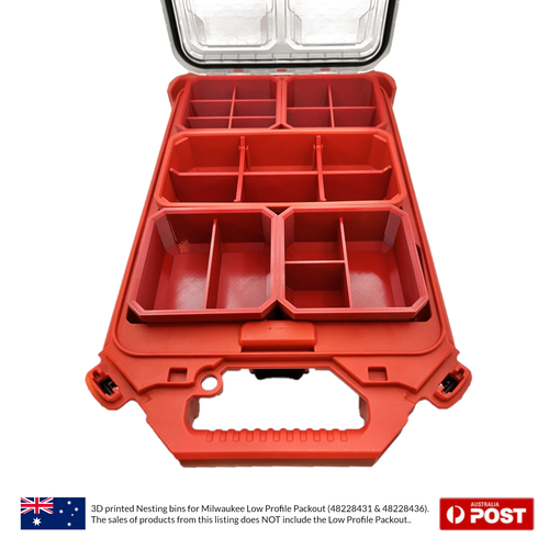 Milwaukee 48228436 & 48228431 Packout - Square Bin/Tray | eBay