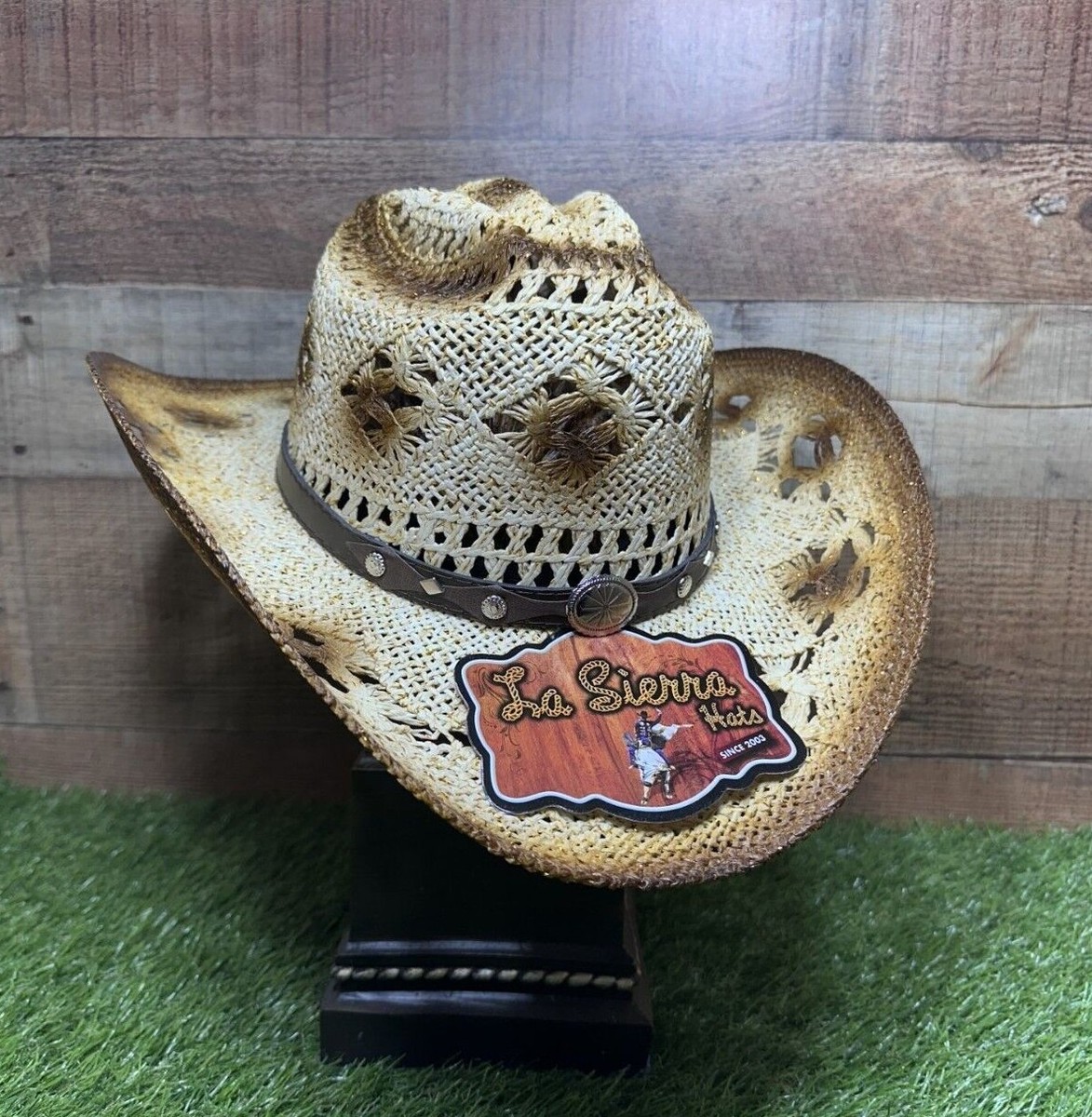 Lightweight Sombrero Vaquero For Men Straw With Puerto Rico Print - Red ...
