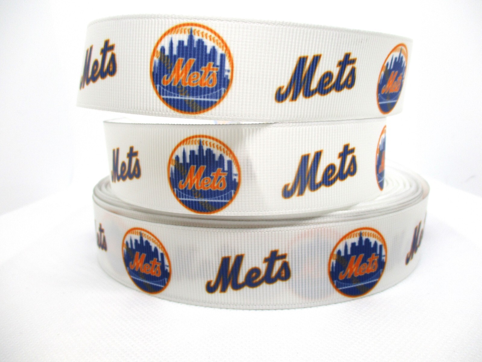 New York Mets MLB 1" Grosgrain Ribbon~ YOUR CHOICE 5 or 10 Yard ...