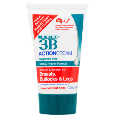 Neat 3B Action Cream 75g Helps Prevent Sweat Rash and Chafing Fragrance ...