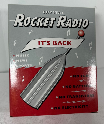 Restoration Hardware Crystal Rocket Radio Manuel Earbuds No Antenna ...