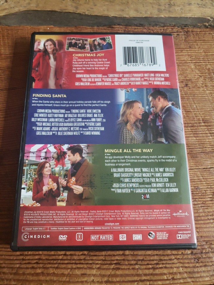 Hallmark 3-Movie Collection: Christmas Joy, Finding Santa & Mingle All ...