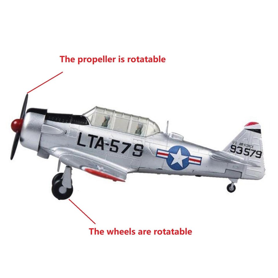 1/72 WWII USA 1953 T6 LT-6G Texan Fighter Aircraft Model Military ...