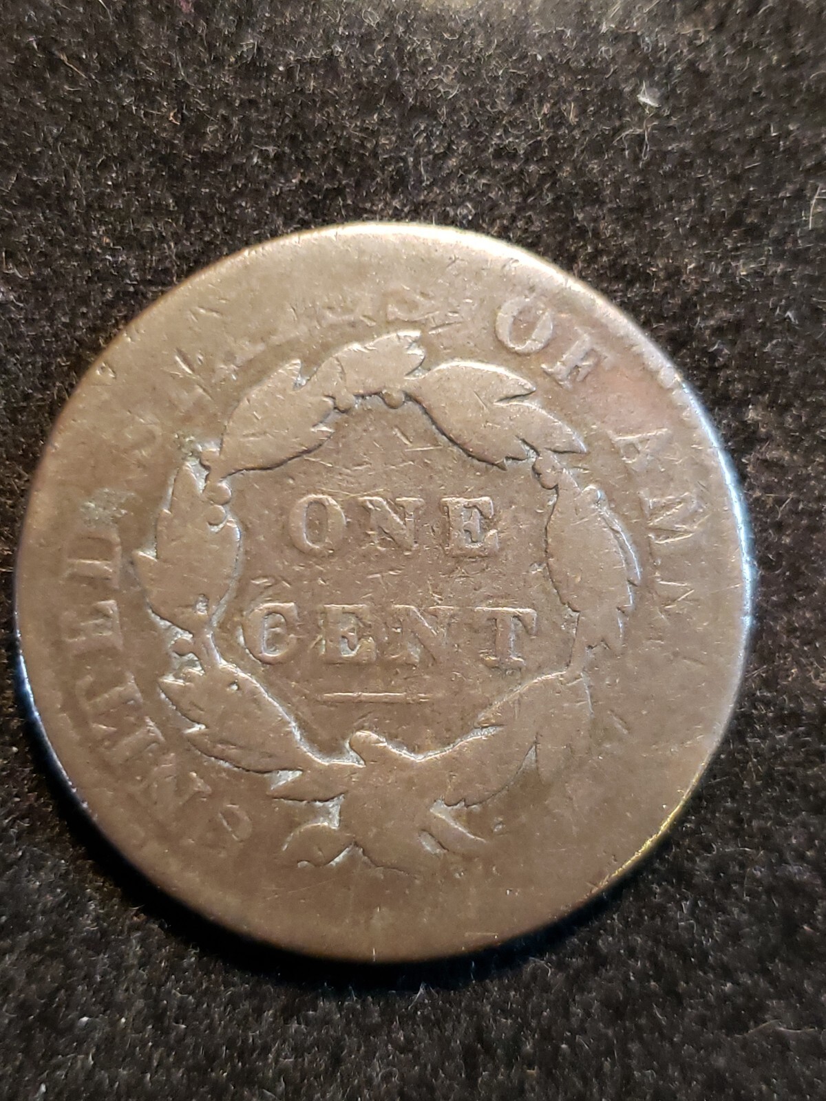 1820/19 Large Cent N-1. Light cheek scratch. No evidence of corrosion ...