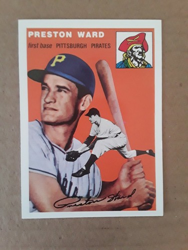 1954 Topps Preston Ward baseball card # 72. REPRINT.Topps Archives 1994 ...
