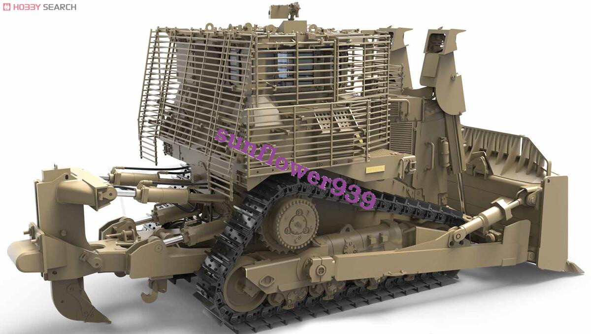 Meng Model SS-010 1/35 D9R Armored Bulldozer w/Slat Armor Model Kit ...