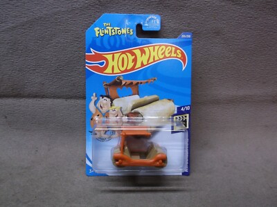 HOT WHEELS TAN 2020 #235 THE FLINTSTONES FLINTMOBILE CARTOON CAR FRED ...