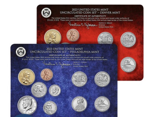 2023 And 2024 United States Mint Uncirculated Coin Set OGP-2023 ...