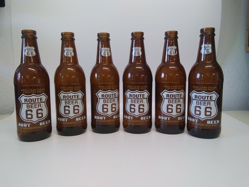 Route 66 Root Beer 12oz Empty Brown Bottles Set of 6 | eBay