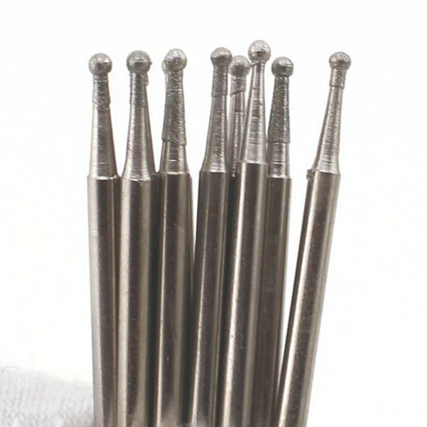 20Pcs 2.35mm Shank Jewelry Grinding Bit Ball 1.5mm Spherical Head ...