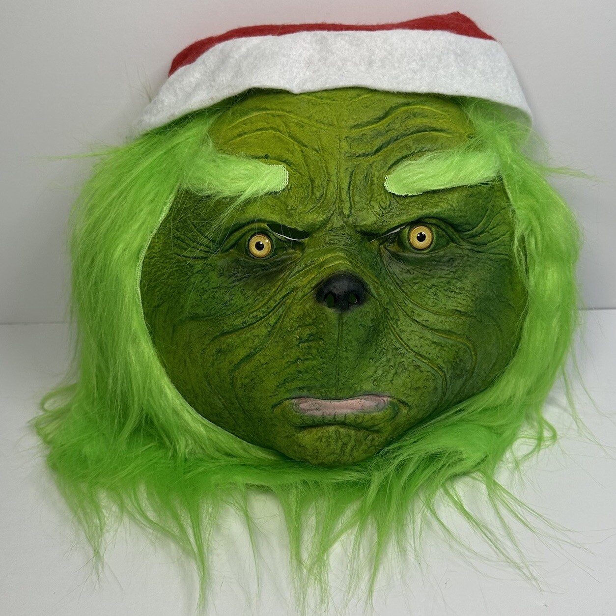 The Grinch Full Head Latex Mask Hat Monster Adult Cos… - Gem