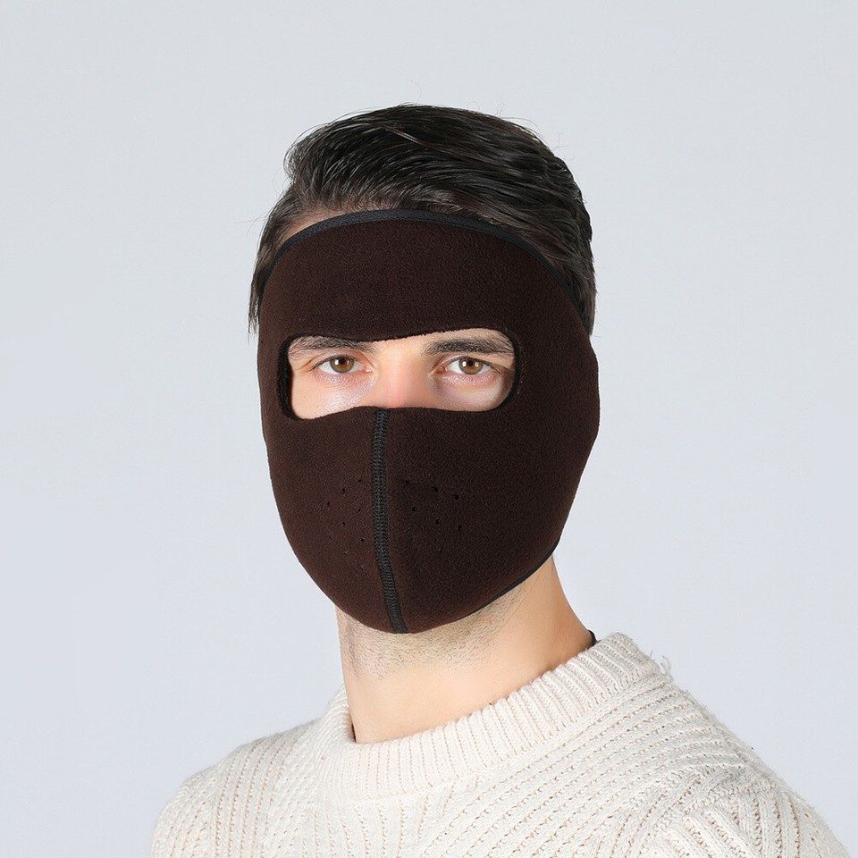 Winter Fleece Ski Mask Cycling Full Face Mask Cold Weather Warm ...