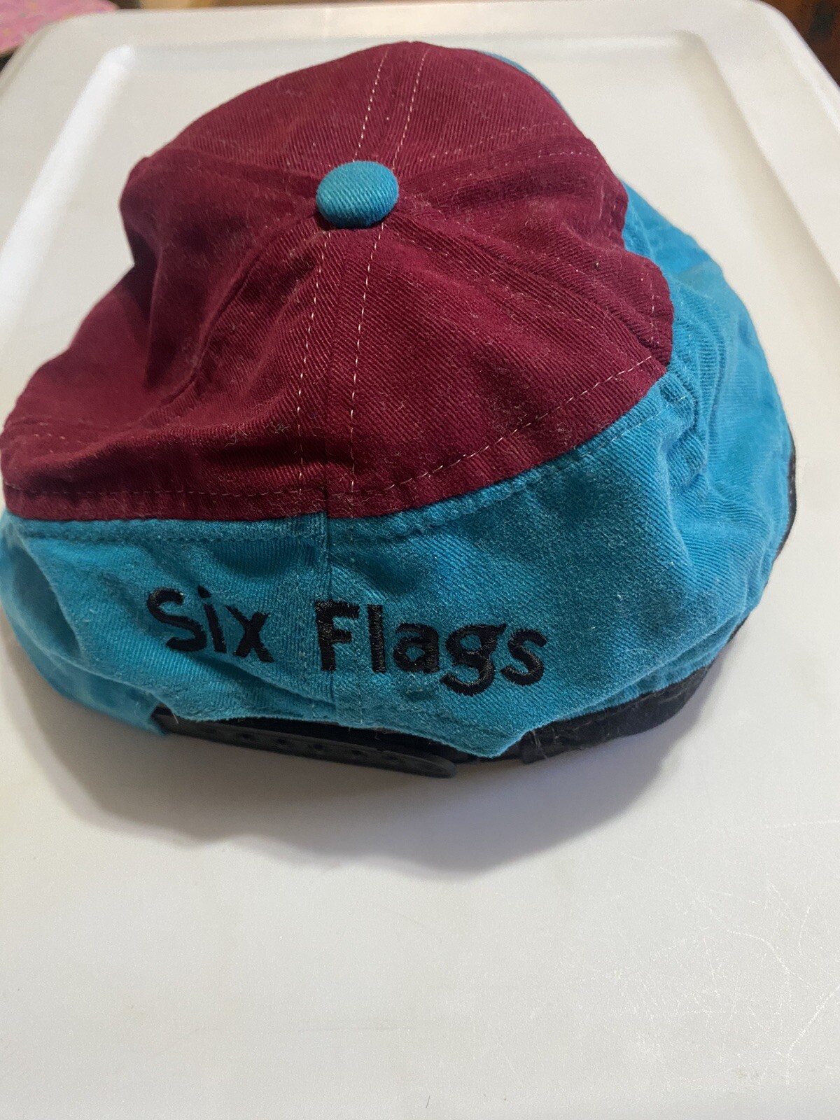 Rare Vintage 6 Flags Taz Tasmanian Devil Snapback Hat… - Gem