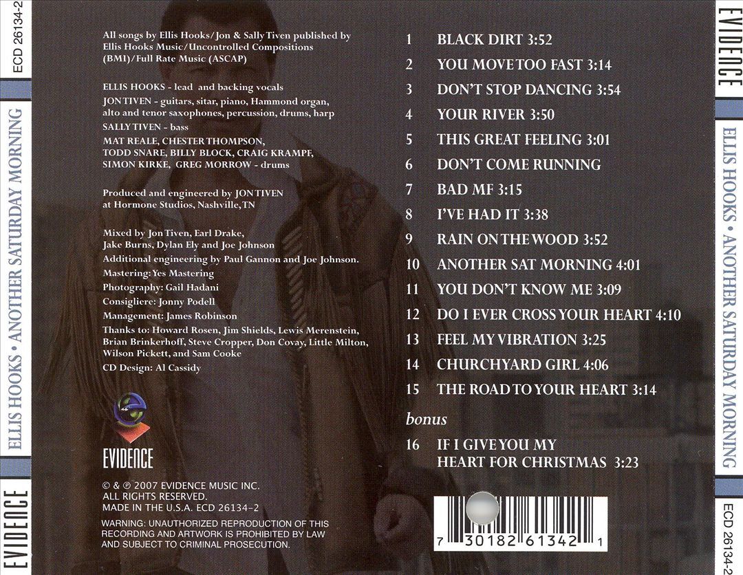 Another Saturday Morning by Hooks, Ellis (CD, 2007) for sale online | eBay