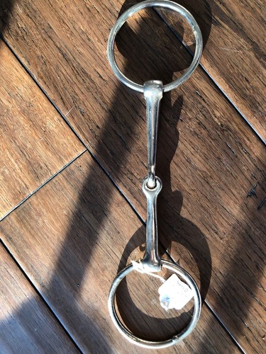 6” Draft Horse/Mule Stainless Steel Snaffle Bit W/ 3” O-rings | eBay
