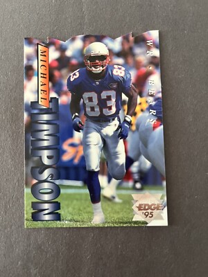 Michael Timpson SP 1995 Edge #34 Silver Foil Die Cut Bears Patriots WR ...