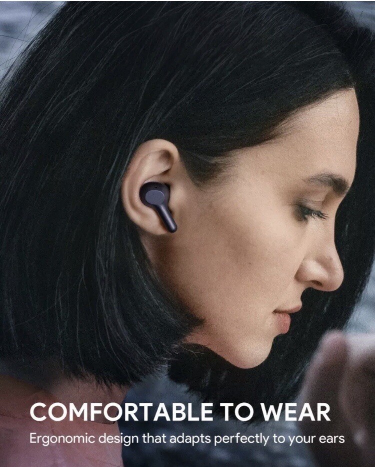 AUKEY Black True Wireless Earbuds EP-T25 Bluetooth 5.0 IPX5 Water ...