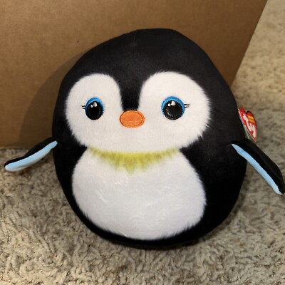 TY Beanie Squishies Plush - NEVE the Penguin (10 inch) - MWMTs | eBay