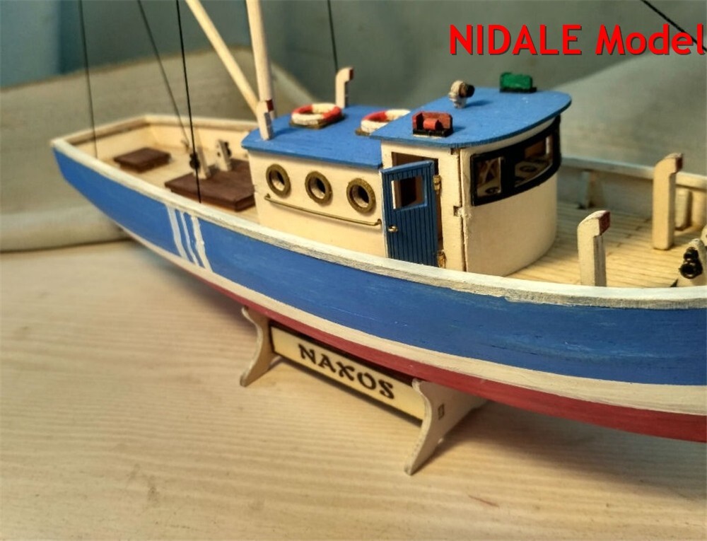 1:66 Hobby Ship Model Kit NAXOX Fishing Boat Wooden Ship Model Kit Sail ...