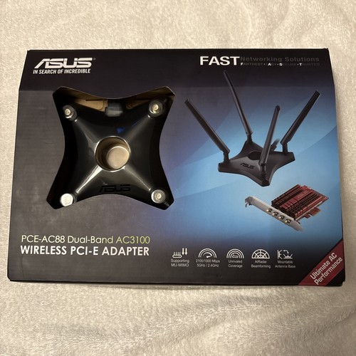 ASUS PCE AC88 Dual Band AC3100 Wireless Open Box, NO PCI Card | eBay