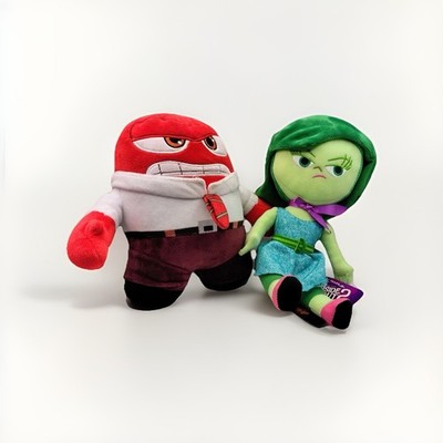Disney Pixar Inside Out Plush Toys Bundle Disgust With Tag & Anger No ...