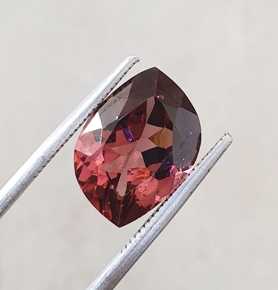 10.42Ct Flawless Fancy Cut Rhodolite Garnet Lab Grown AAA Quality Loose ...