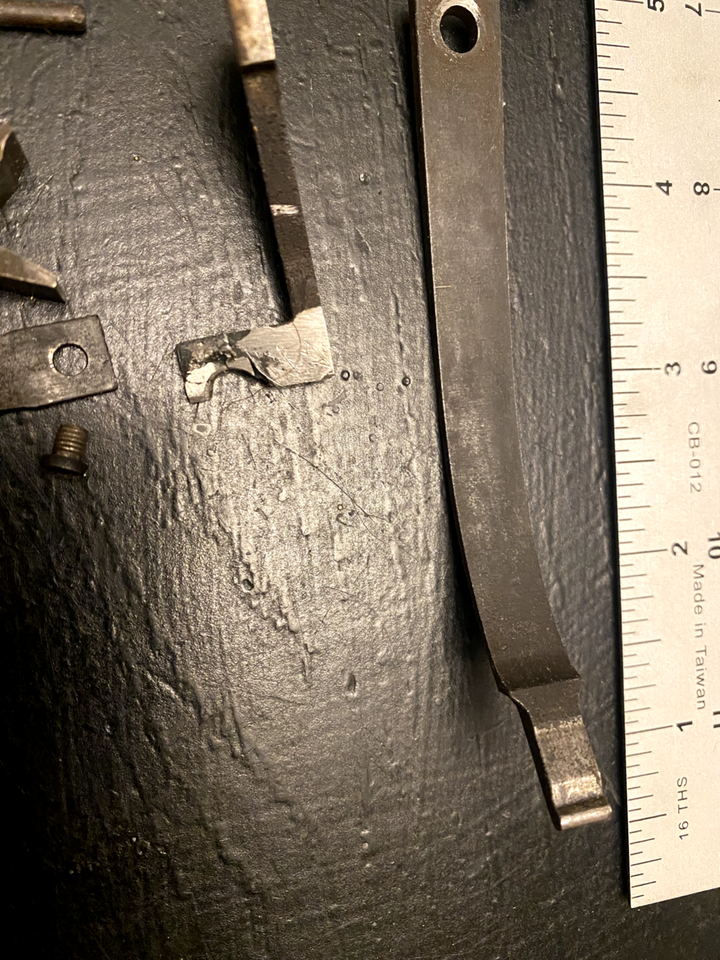 lot antique low wall Winchester 1885 22 rifle parts main spring ...