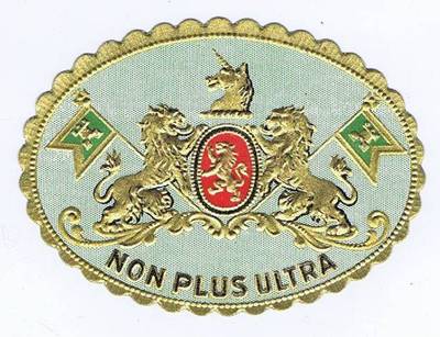 Non Plus Ultra, original outer cigar box label, lion | eBay