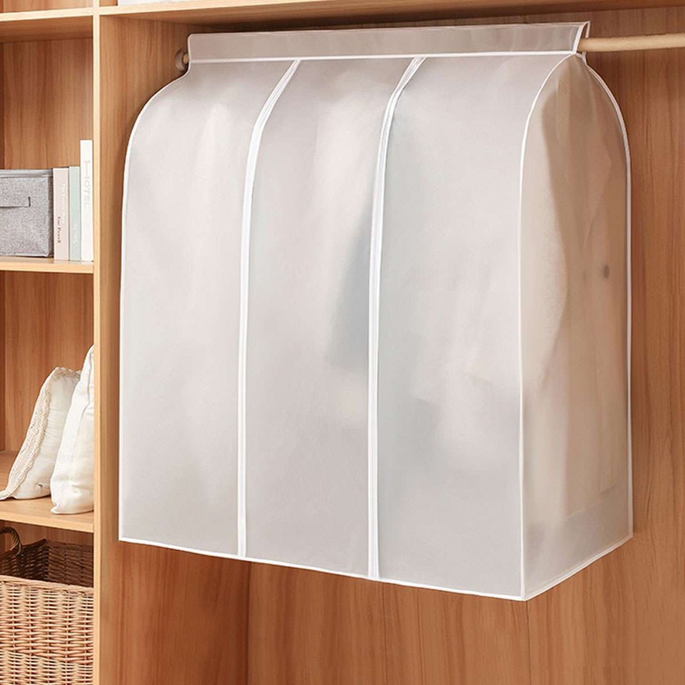 Clothes Storage Dust Cover Moisture-proof Garment Rack Cover Bag Dress ...