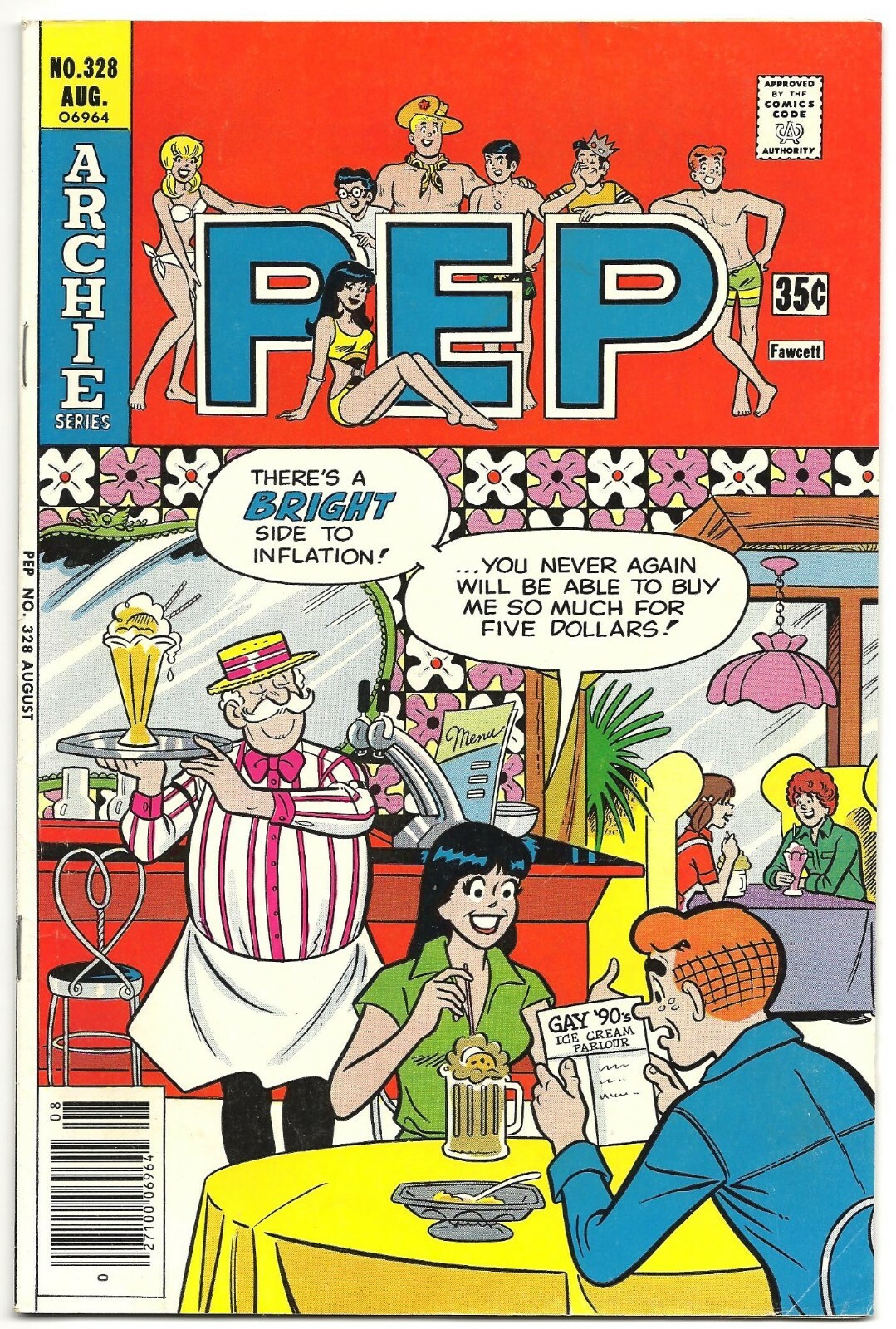 Archie Comics, PEP Series #328, August 1977. "A Bright Side to ...