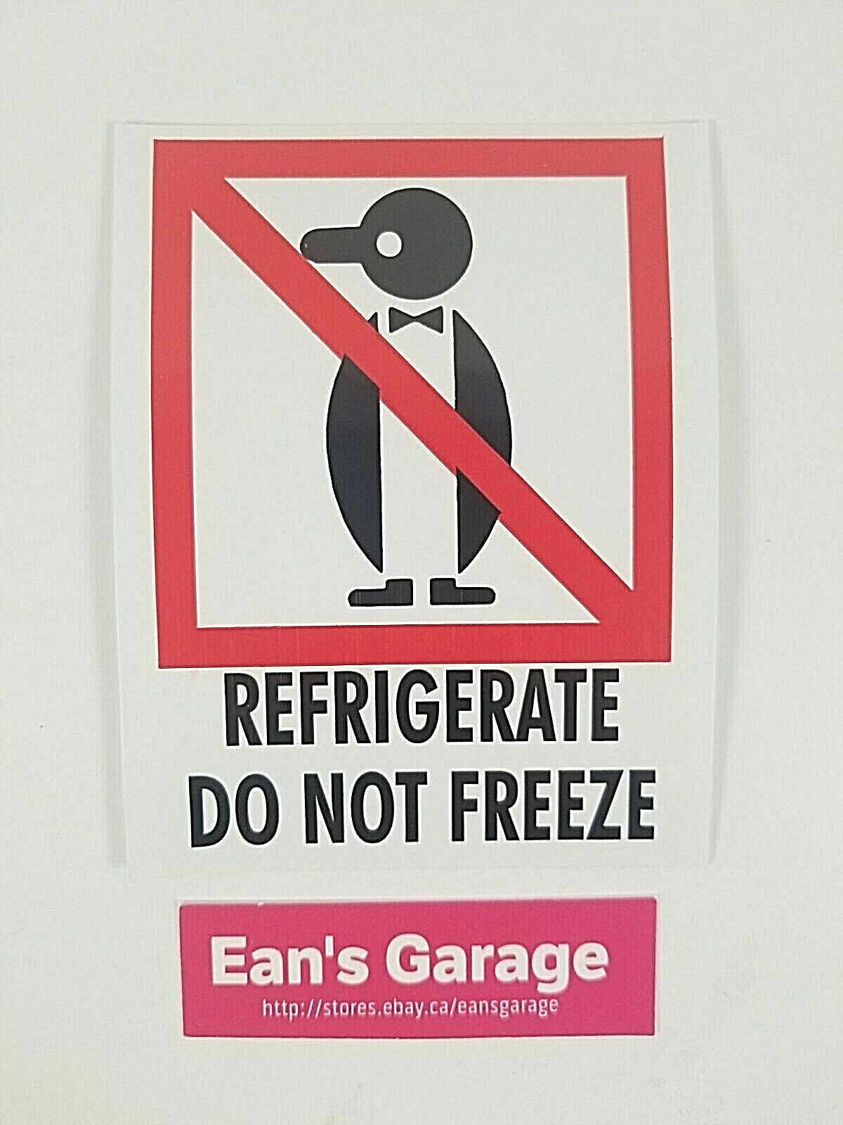 Refrigerate - Do Not Freeze shipping labels 3" x 3-3/4" 20 sticker pack ...