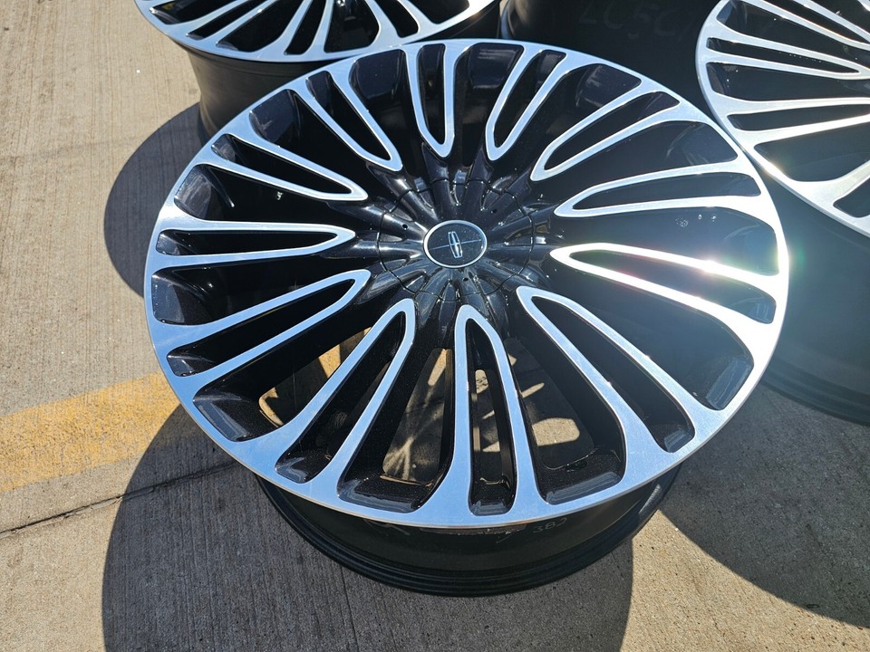 22" Lincoln Aviator Black Label OEM rims wheels 10242 Explorer 2023 ...