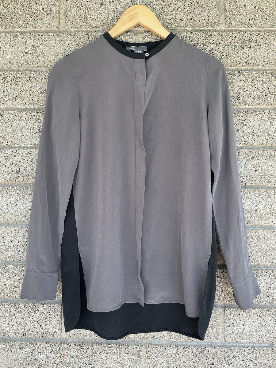 Vince Colorblock Silk Blouse 10364162