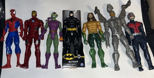 Marvel DC Comics Lot of 7 Action Figures 12 Inch Hasbro Spin Master | eBay