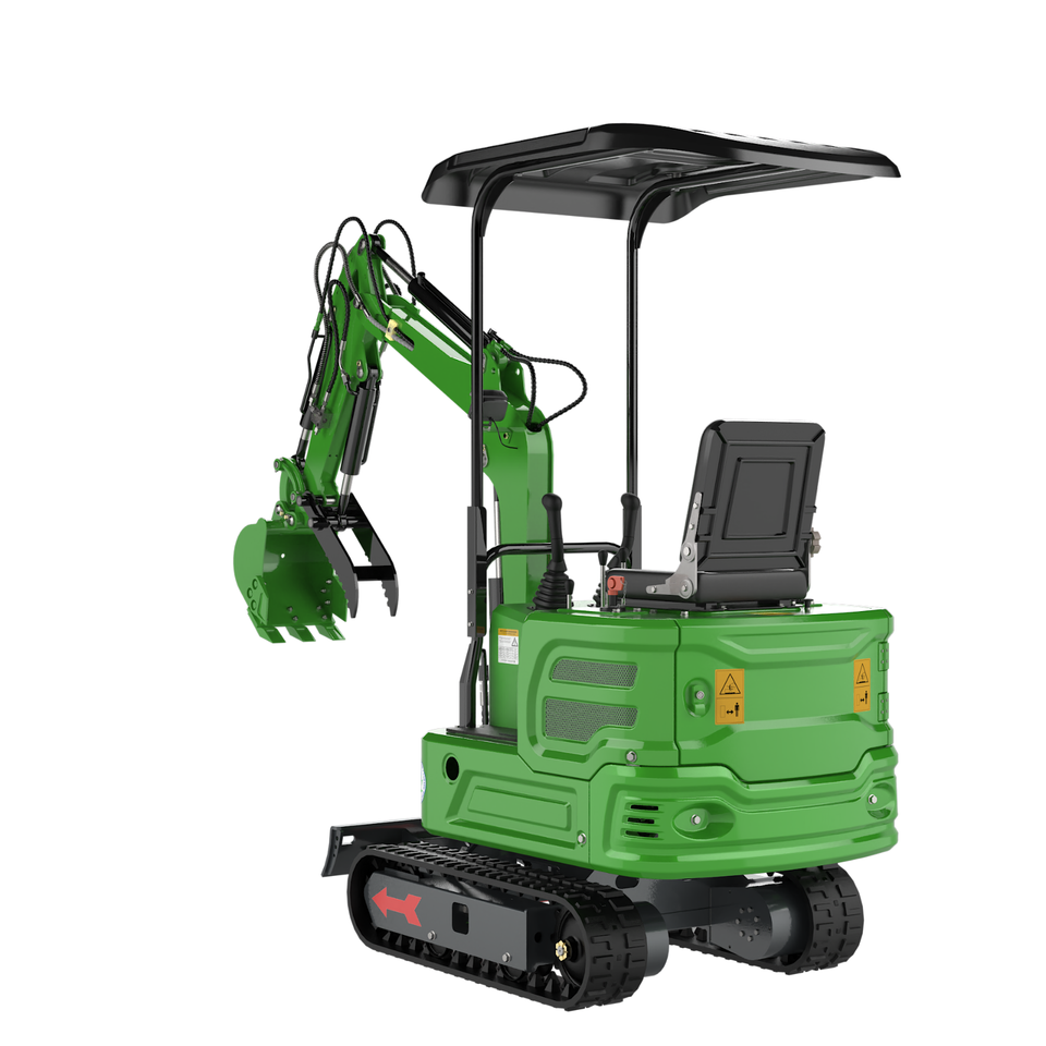 Mini Excavator 1Ton Hydraulic 13.5HP Tracked Crawler Gas Small Digger ...