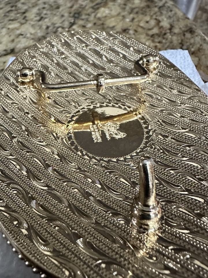 GRAIL MINT George Strait Gist Silversmith Belt Buckle LARGE SCARCE | eBay