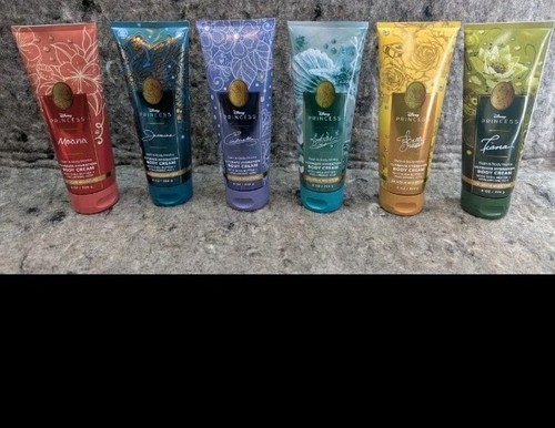 6 FULL SET BATH BODY WORKS - DISNEY PRINCESS BODY CREAM LOTION ...