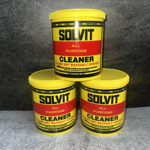 3 Lot SOLVIT Chemical Company All Purpose Cleaner Pine Scent 2lb Yellow ...