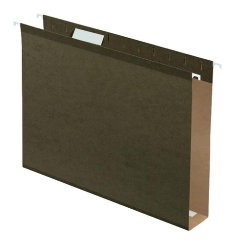 Extra Capacity Reinforced Hanging File Folders, 2", Letter Size ...