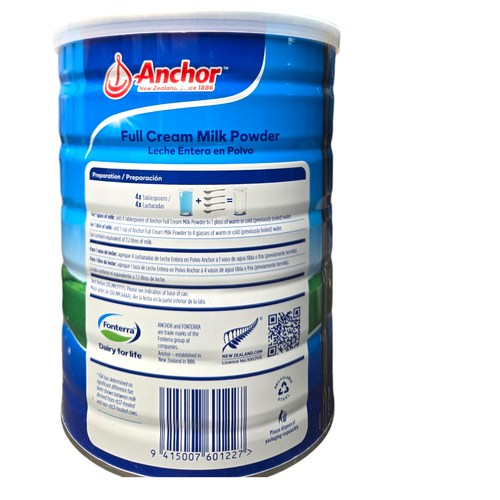 Anchor Full Cream Milk Powder from grass fed cows - 900g - 2-pack Fast ...