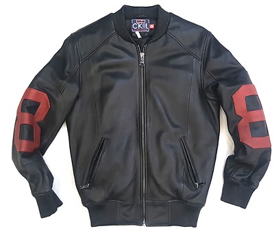 CLASSIC CKEL ORIGINAL EIGHT BALL 8BALL LEATHER JACKET 100% AUTHENTIC ...