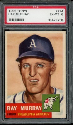 1953 Topps #234 Ray Murray A's PSA 6 EX-MT LOOK! SV | eBay