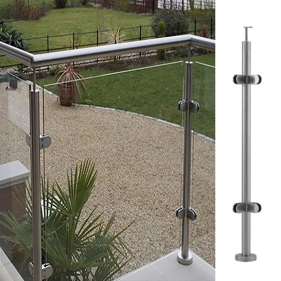 Handrail Steel Pipe Grab Rail Balustrade Staircase Banister Fitting ...