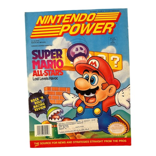 Nintendo Power 52 Sept 1993 Super Mario All Stars Mortal Kombat Poster ...
