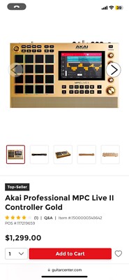 AKAI MPC Live II Gold Edition NEW In Box (Sold Out, Unavailable in Stores)…. | eBay