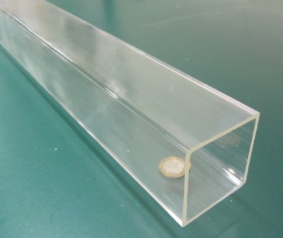 Acrylic Square Tube Clear Extruded 2.50" SQ x .125" Wall x 72" Length ...
