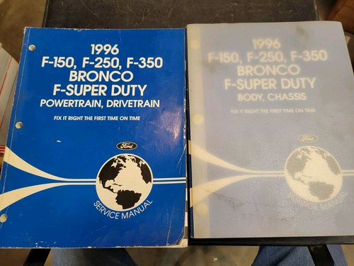 1996 Ford F150 F250 F350 Super Duty Body Chassis Shop Service ...