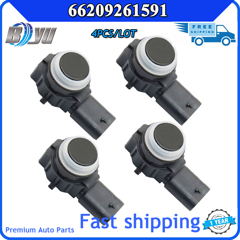 4PCS BLACK PDC Backup Parking Sensor 66209261591 For BMW 1 2 3 4 Series ...